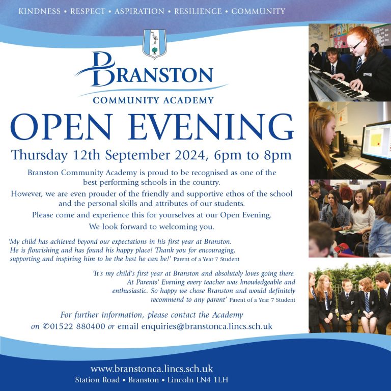 Open Evening - 12/09/2024 - Branston Community Academy
